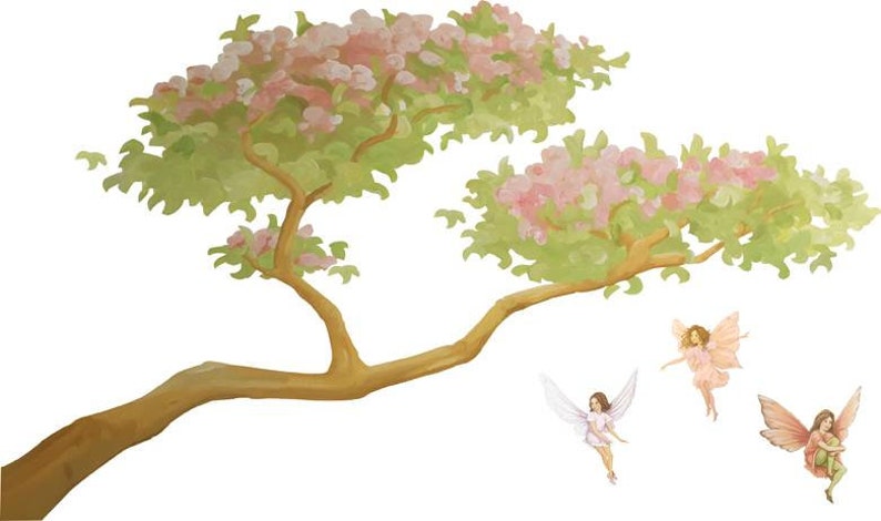 Fairy Tree Fairy Branch Fairy Wall Stickers Fairy Decal - Etsy