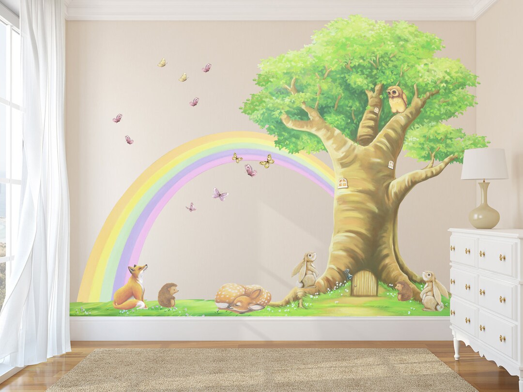 Tree, Woodland Wall Stickers, Woodland Decal, Woodland Decals, Woodland ...