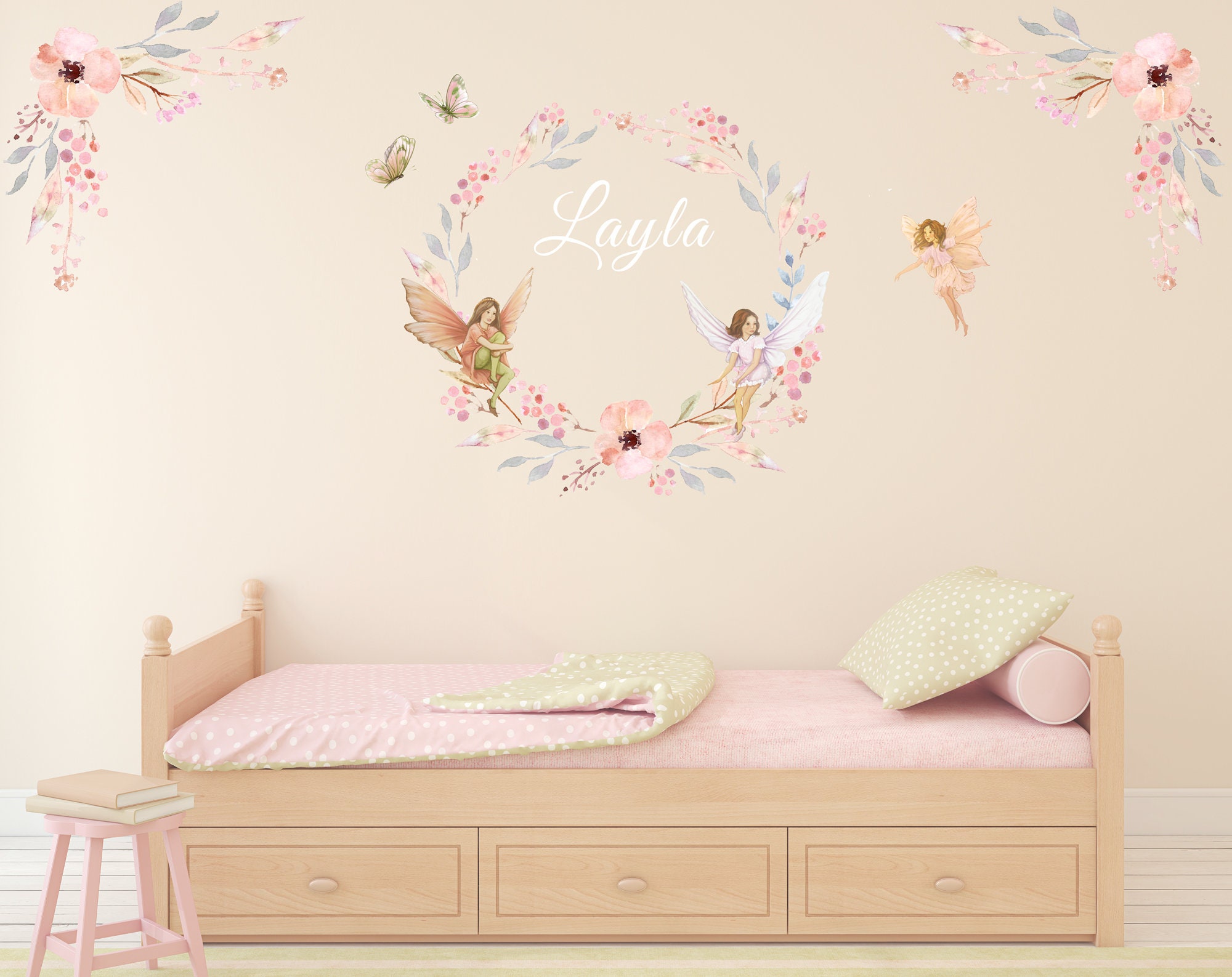 Fairy Wall Decal Fairy Decals Fairy Wall Stickers Fairy - Etsy