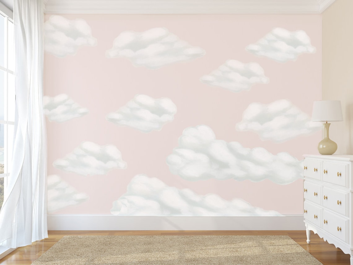 Cloud Wall Decal Cloud Decals Cloud Wall Stickers Cloud | Etsy UK
