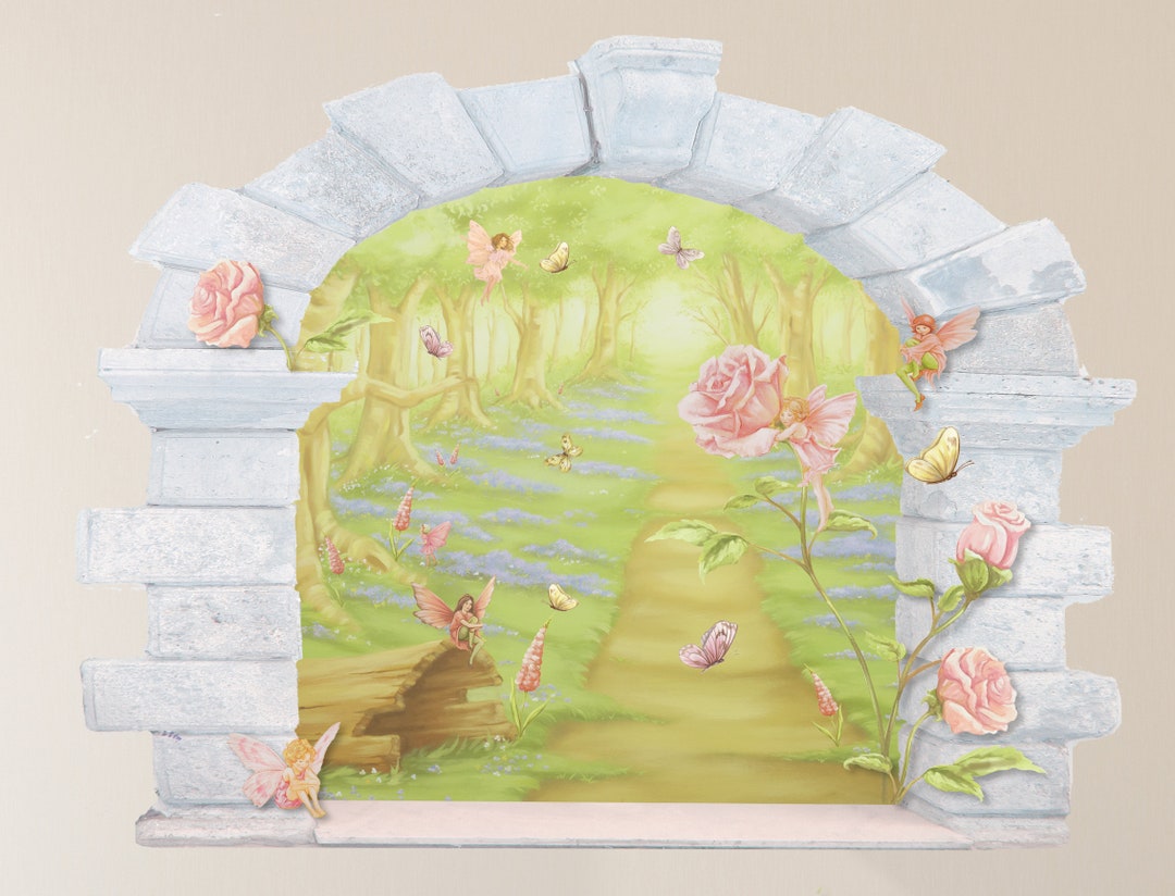 Fairy Window, Fairy Wall Decal, Fairy Decals, Fairy Wall Stickers ...