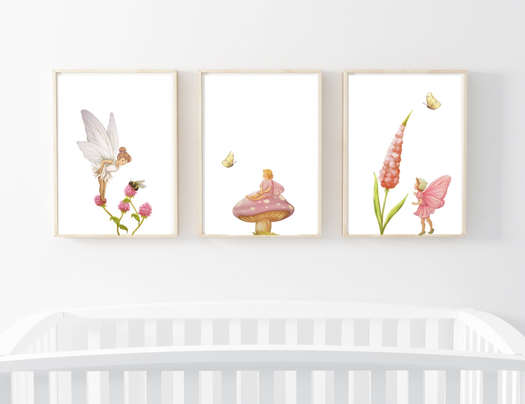 Fairy Art Prints, Fairy Nursery Decor, Fairies, Nursery Wall Art, Fairy ...