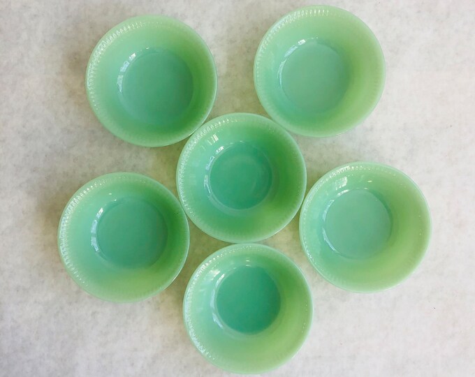 Vintage Jane Ray Fire King Jadeite Berry Bowls, Vintage Jadeite Bowls ...
