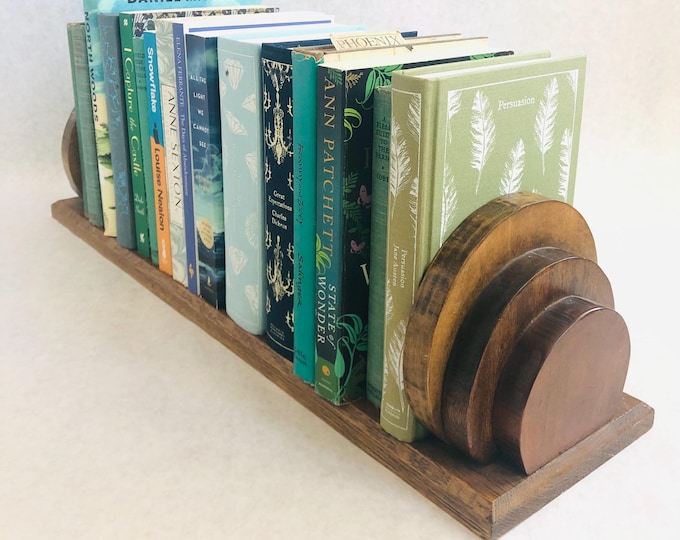 Midcentury Wood Tabletop Bookshelf: Vintage MCM Book Rack - Etsy