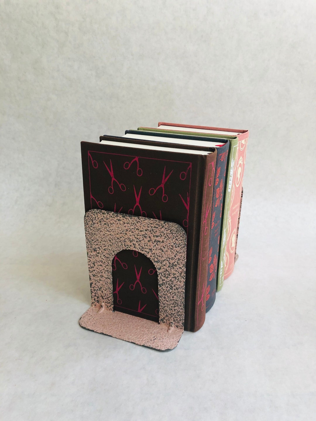 Vintage Pink Metal Bookends, Pink Bookends, Metal Bookends, Vintage ...