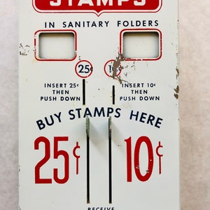 Rare U.S. Stamps Vending Machine, Vintage U.S. Postage Vending Machine ...