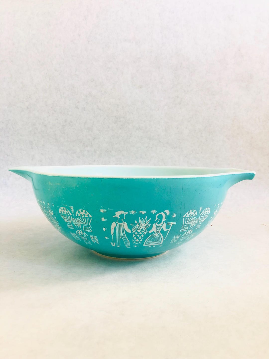 Vintage Large Pyrex Butterprint Cinderella Bowl, Large Vintage Pyrex ...