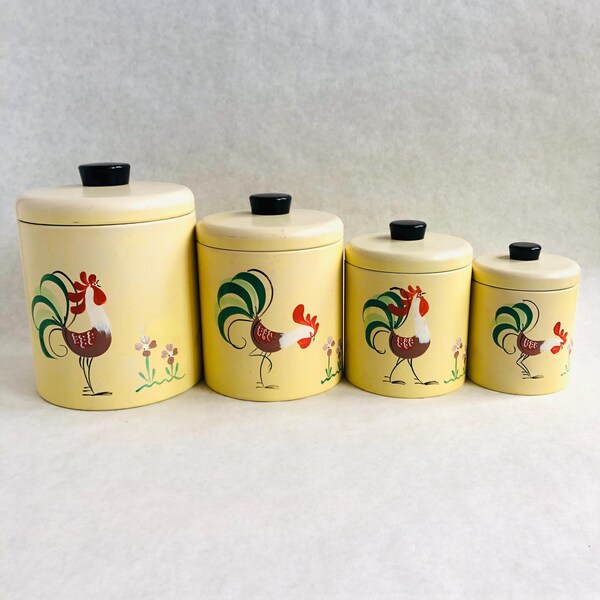Rooster Canister Set - Etsy