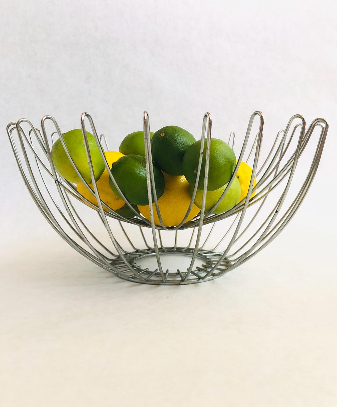 Vintage Wire Decorative Bowl, Vintage Stainless Fruit Bowl, Vintage ...