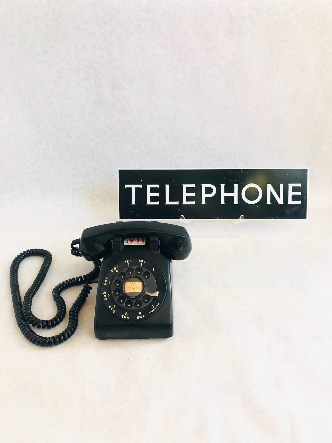 Vintage Rotary Black Telephone, Vintage Phone, Vintage Office ...