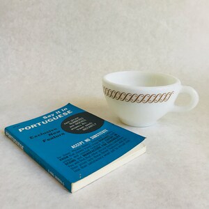 Vintage Pyrex Milk Glass Teacups Pyrex Brown Curlicue Cups - Etsy