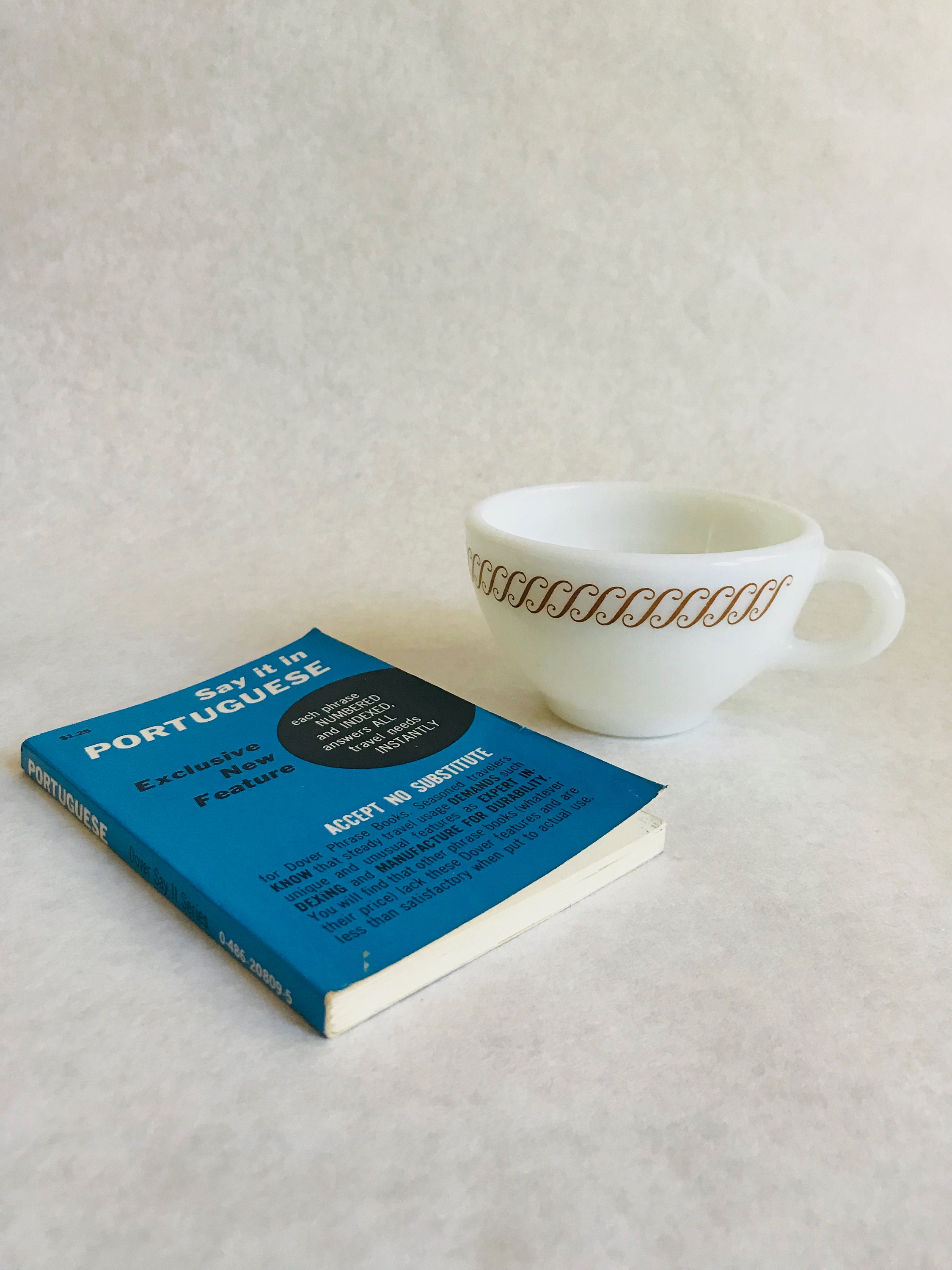 Vintage Pyrex Milk Glass Teacups Pyrex Brown Curlicue Cups - Etsy