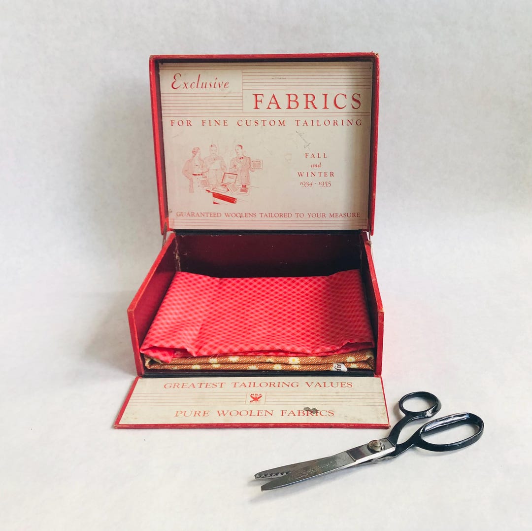 Rare Vintage Fabric Display Box, Vintage Commercial Display, Vintage ...