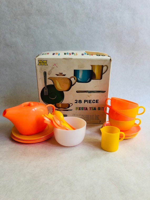 Vintage Child Fiestaware Tea Set Vintage Children's - Etsy