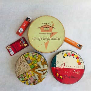 Vintage Candy Tins, Vintage Candy Tin Lot, Valentine's Day Tins ...