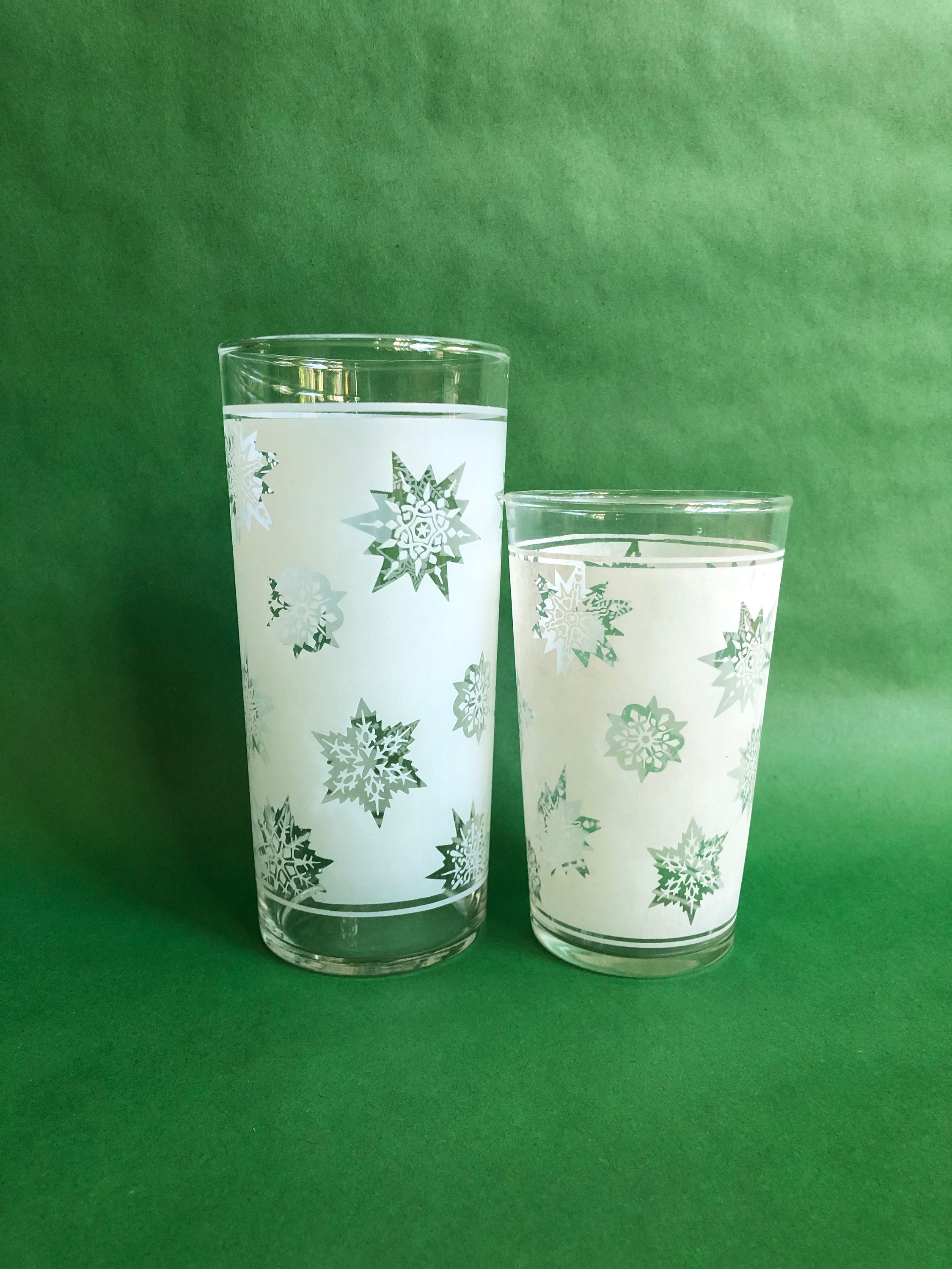 Vintage Atomic Snowflake Glasses Vintage Atomic Snowflake - Etsy