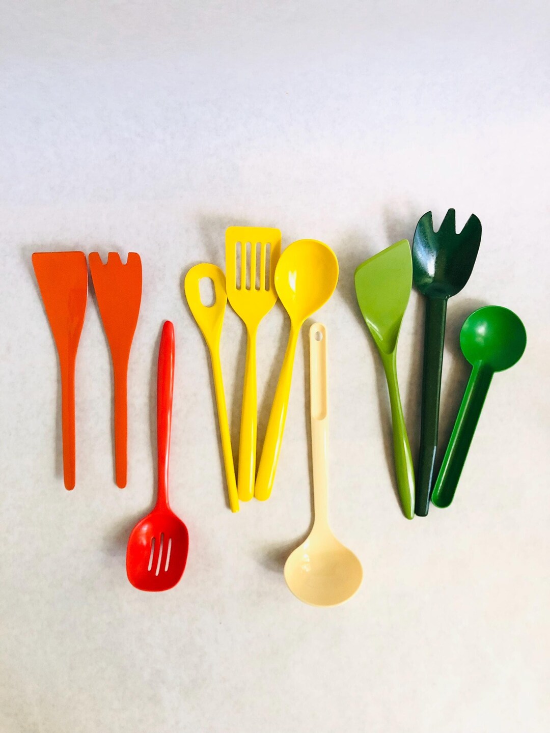 Vintage Melamine Cooking Utensils, Midcentury Cooking Utensil Lot, MCM ...