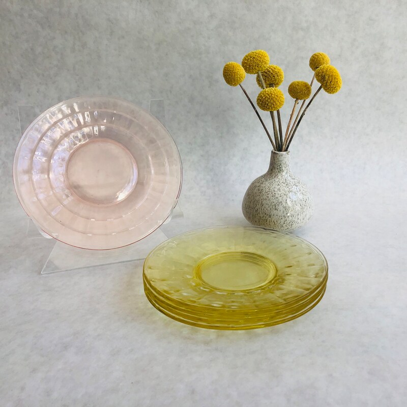 Yellow Glass Plate - Etsy
