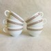 Vintage Pyrex Milk Glass Teacups Pyrex Brown Curlicue Cups - Etsy