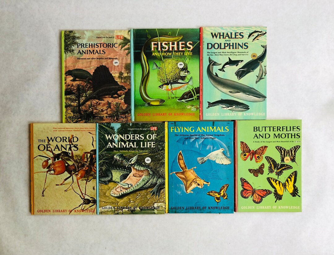 Vintage Golden Library of Knowledge, Vintage Golden Books Set, Vintage ...