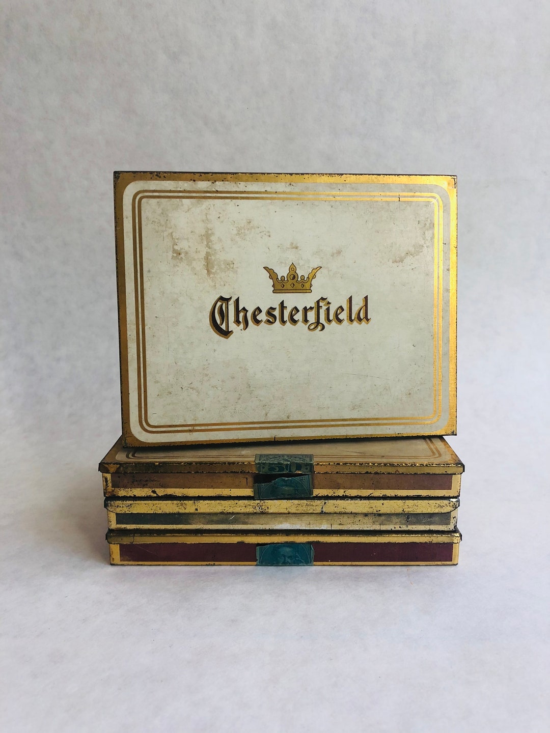 Vintage Cigarette Tin, Vintage Chesterfield Cigarette Tin, Vintage ...