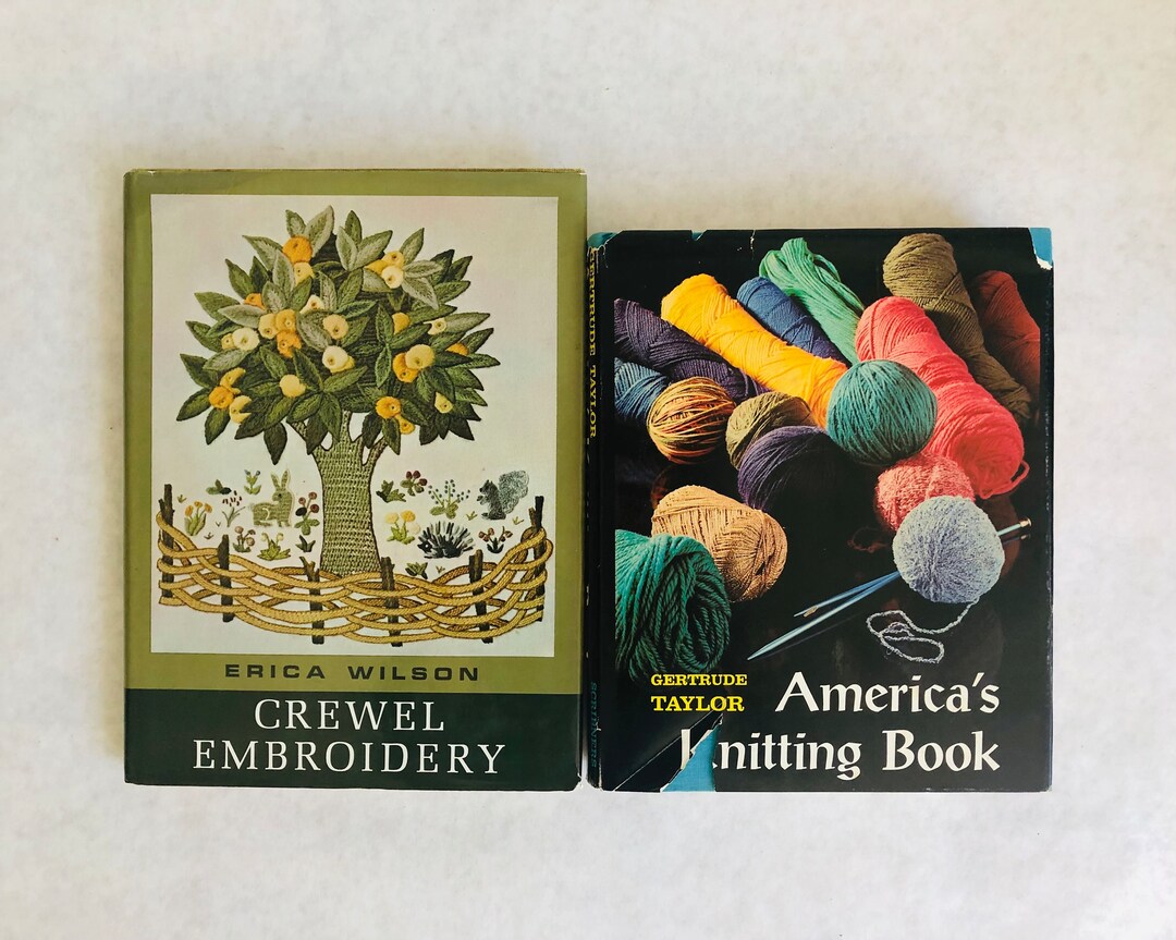 Vintage Crewel Embroidery Book, Vintage America's Knitting Book, 1960s ...