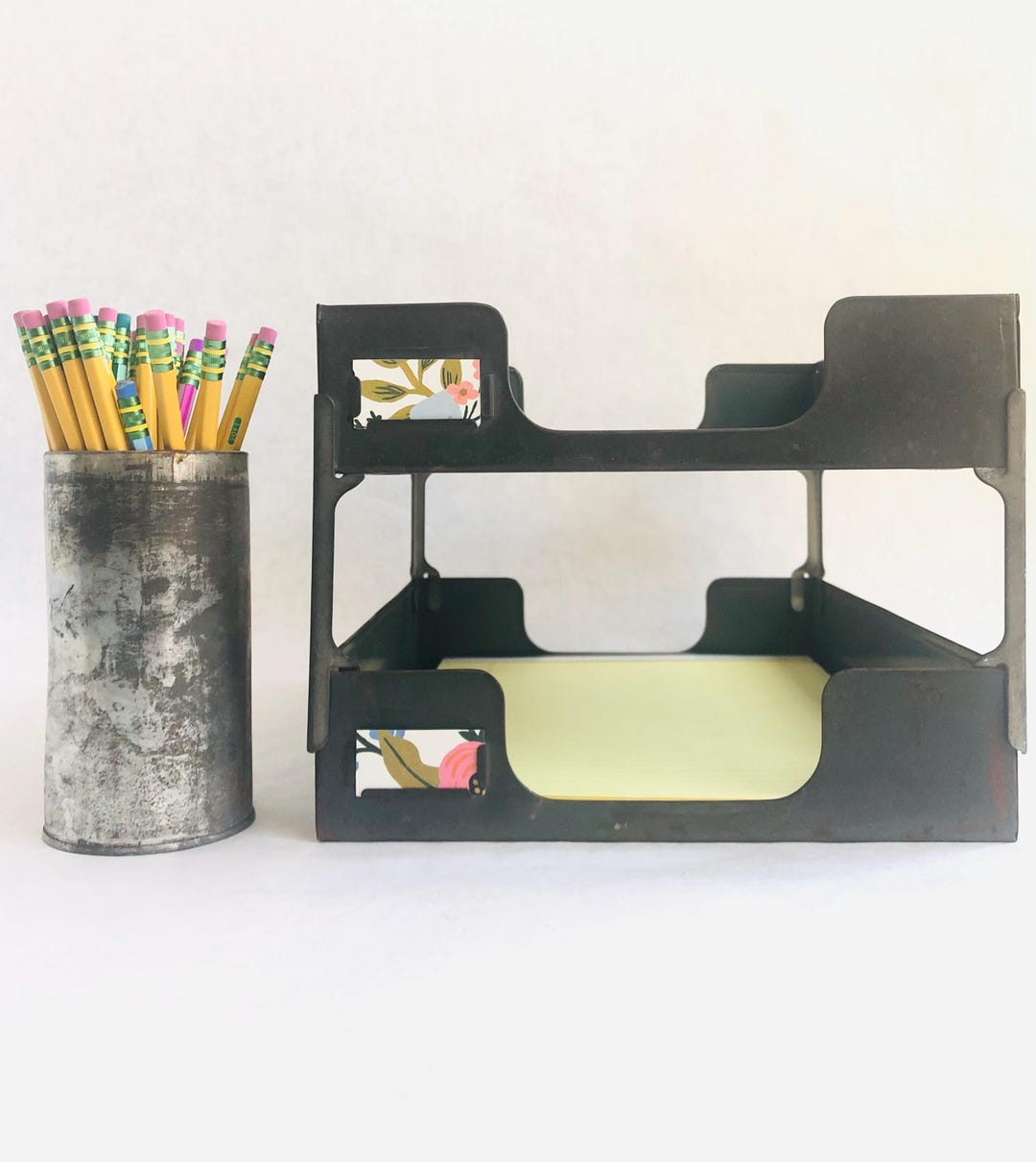 Vintage Steelmaster Double Stacked Paper Tray, Vintage Office, Vintage ...