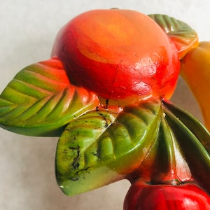 Rare Miller Studio Chalkware Fruit Wall Plaques, Miller Studio Cardinal ...