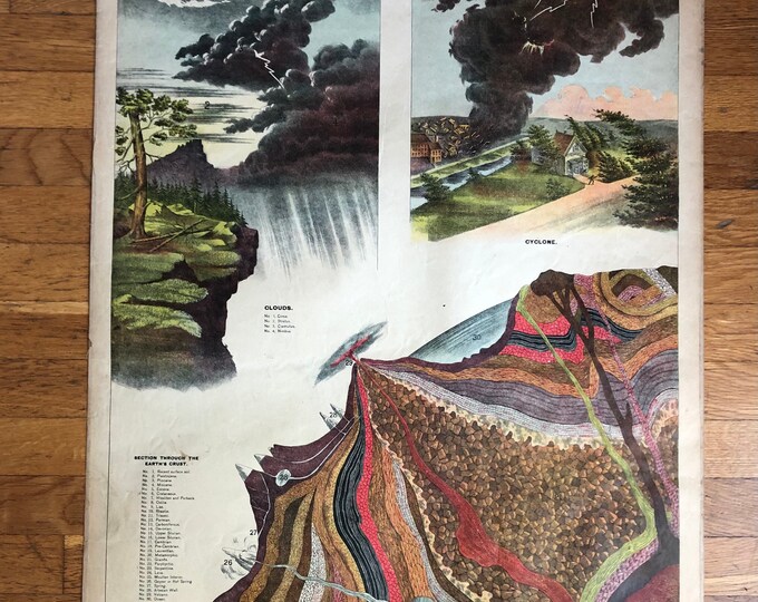 Vintage School Charts, Vintage Caxton Company School Chart, Vintage ...