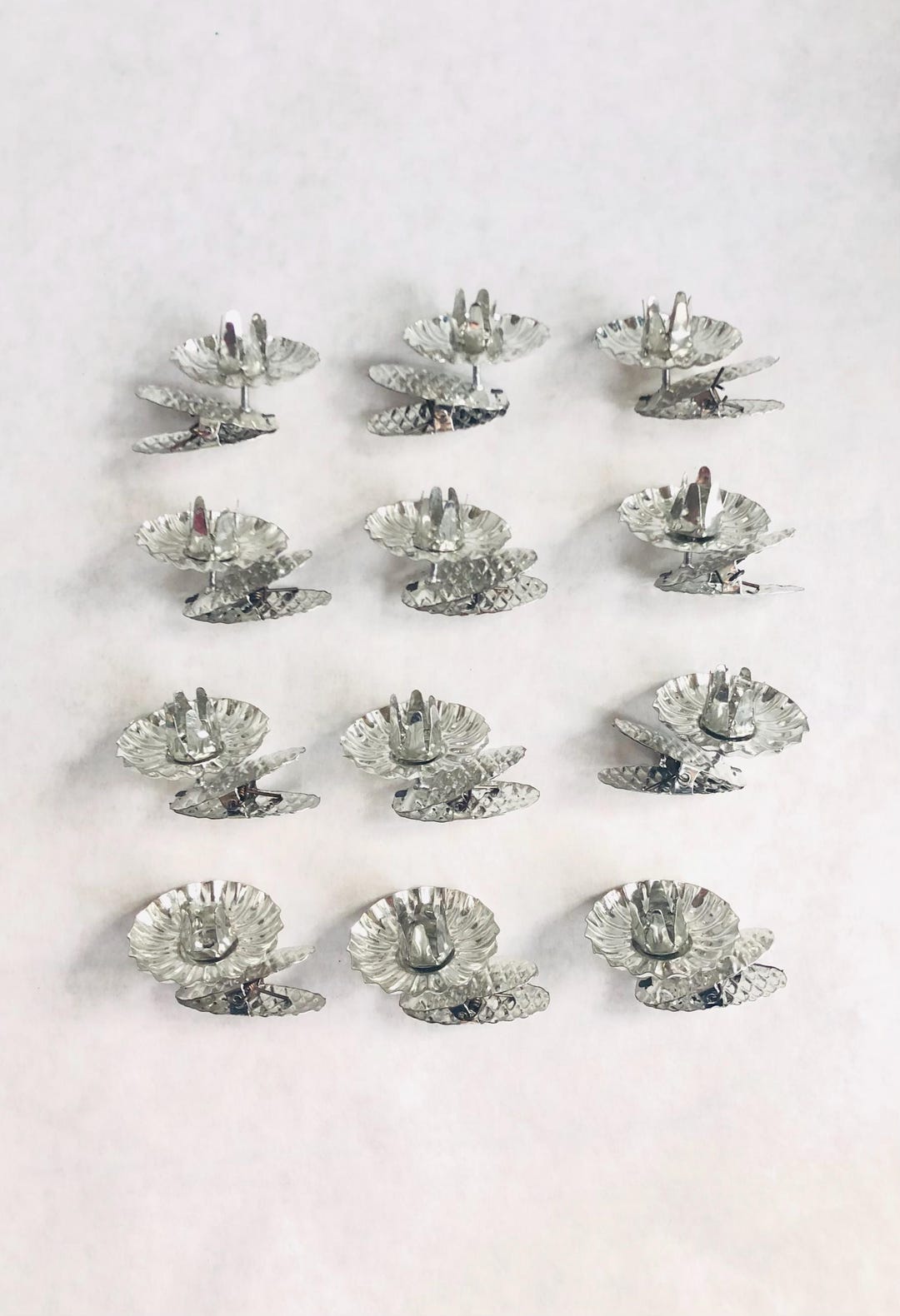 Pinecone Candle Clips, Midcentury Christmas Tree Candle Holders, MCM ...