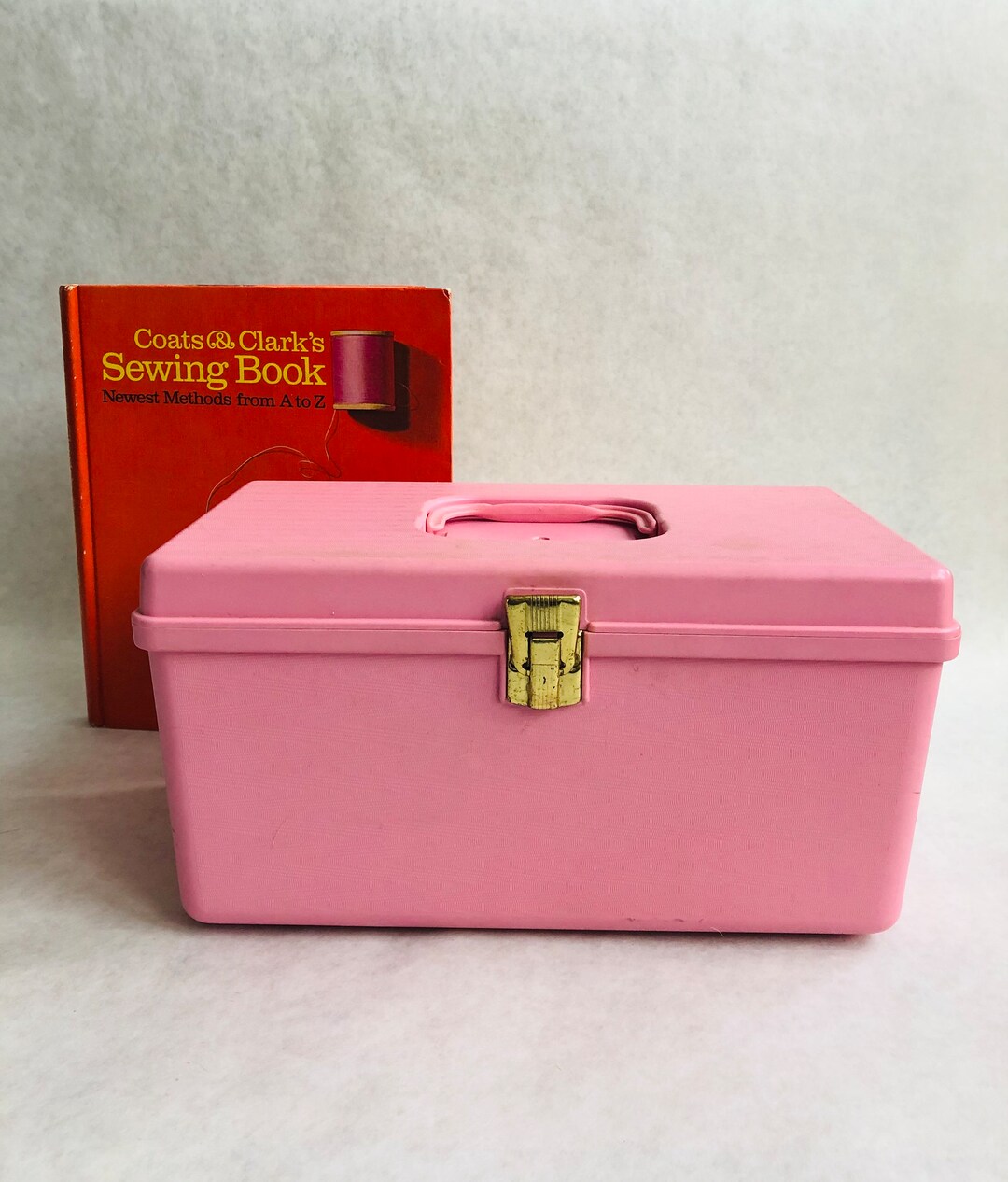 Vintage Pink Will-hold Sewing Box, Vintage Barbie Pink Craft Box ...