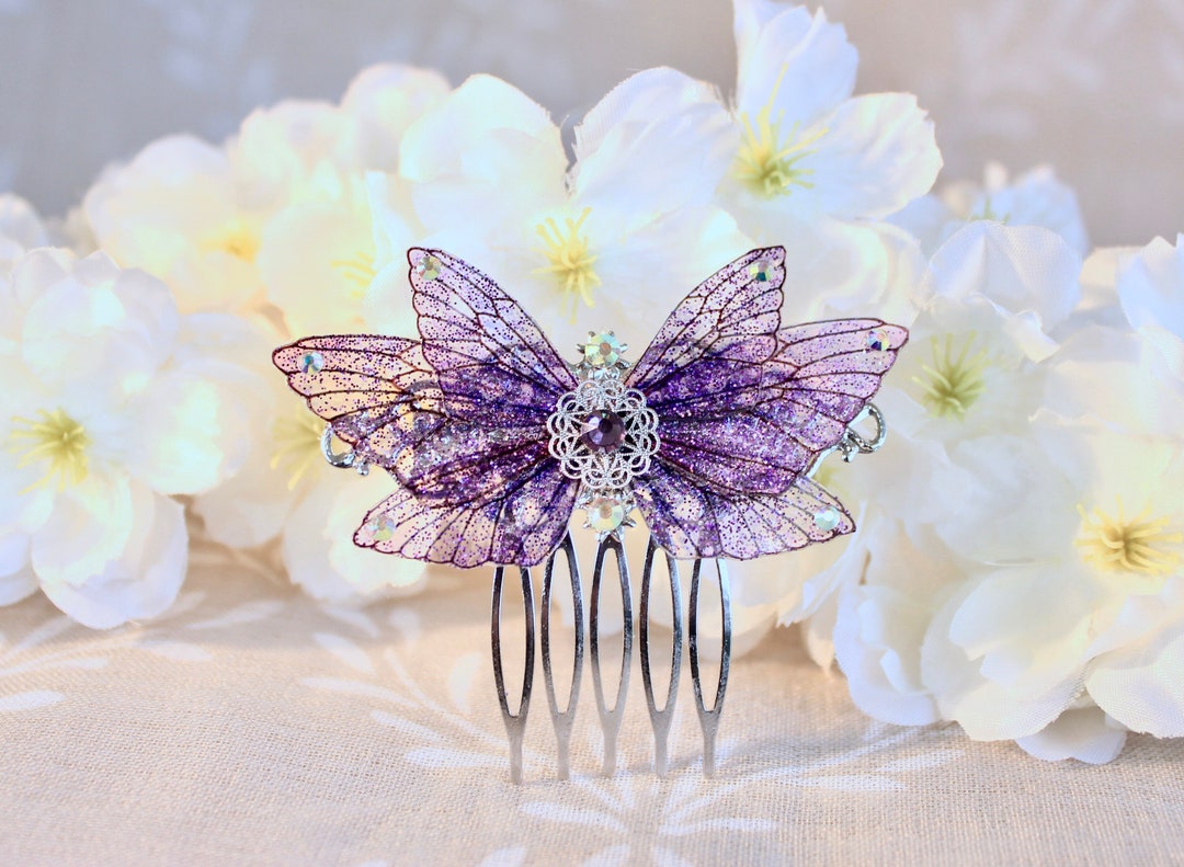 Small Decorative Comb of Parma Fairy Wings, Magical, Fantastic, Fantasy ...