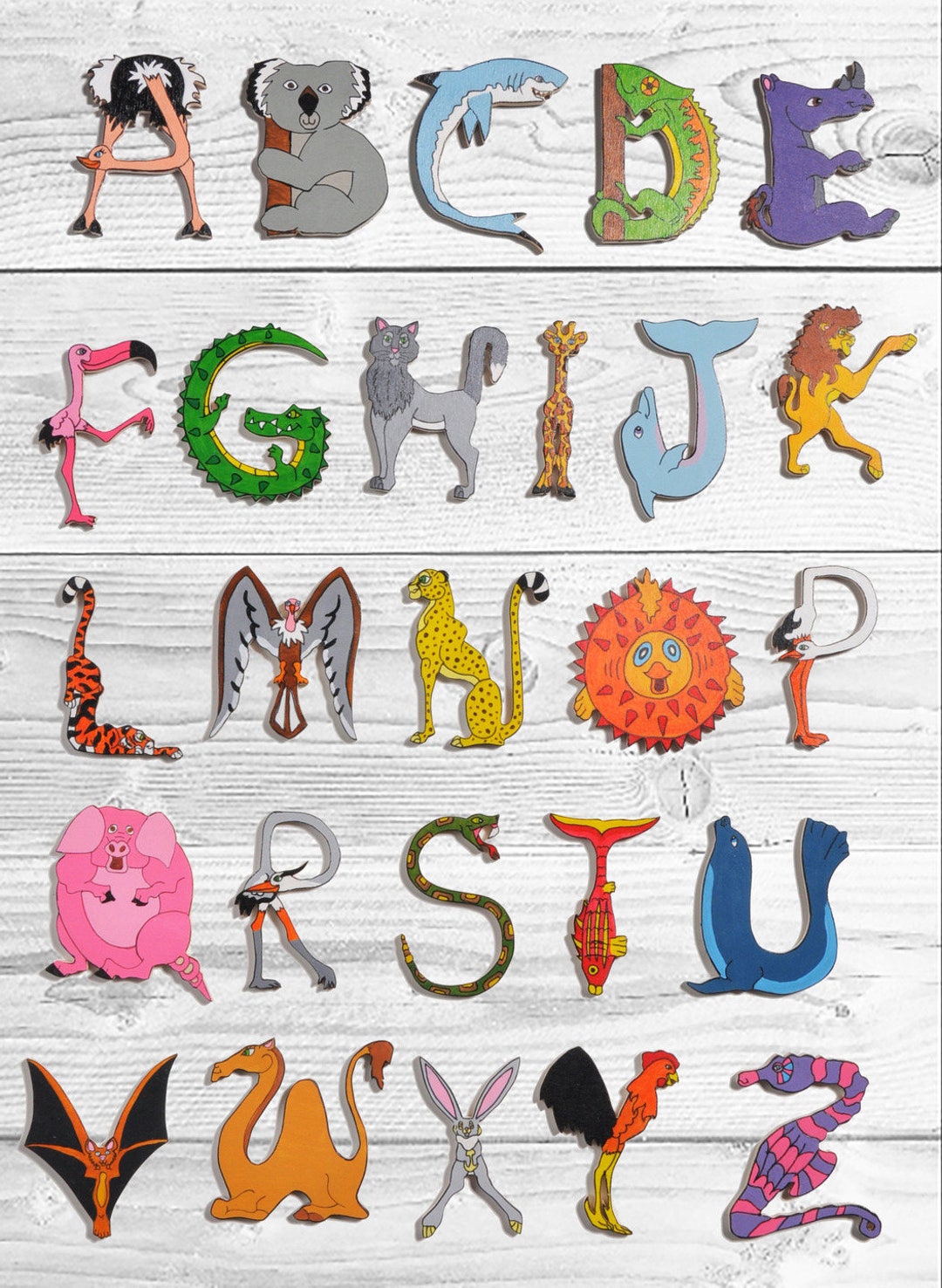 Animal Shaped Alphabet Letter I