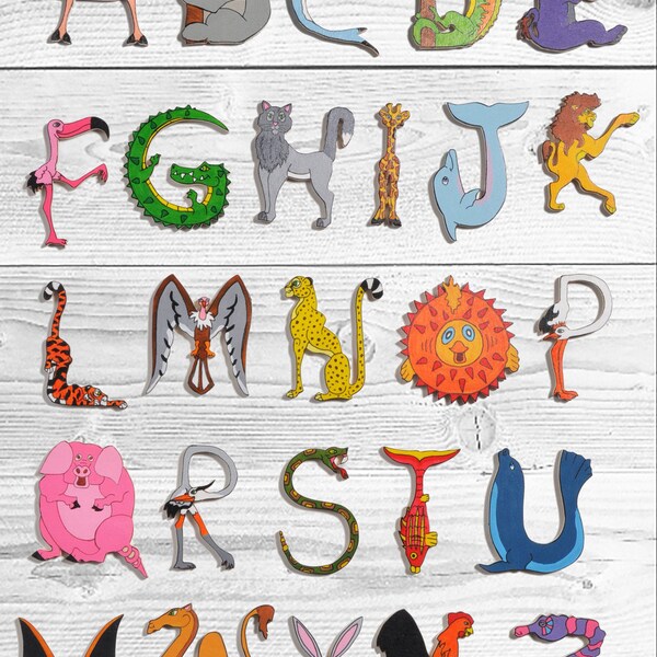 Alphabet animaux - Etsy France