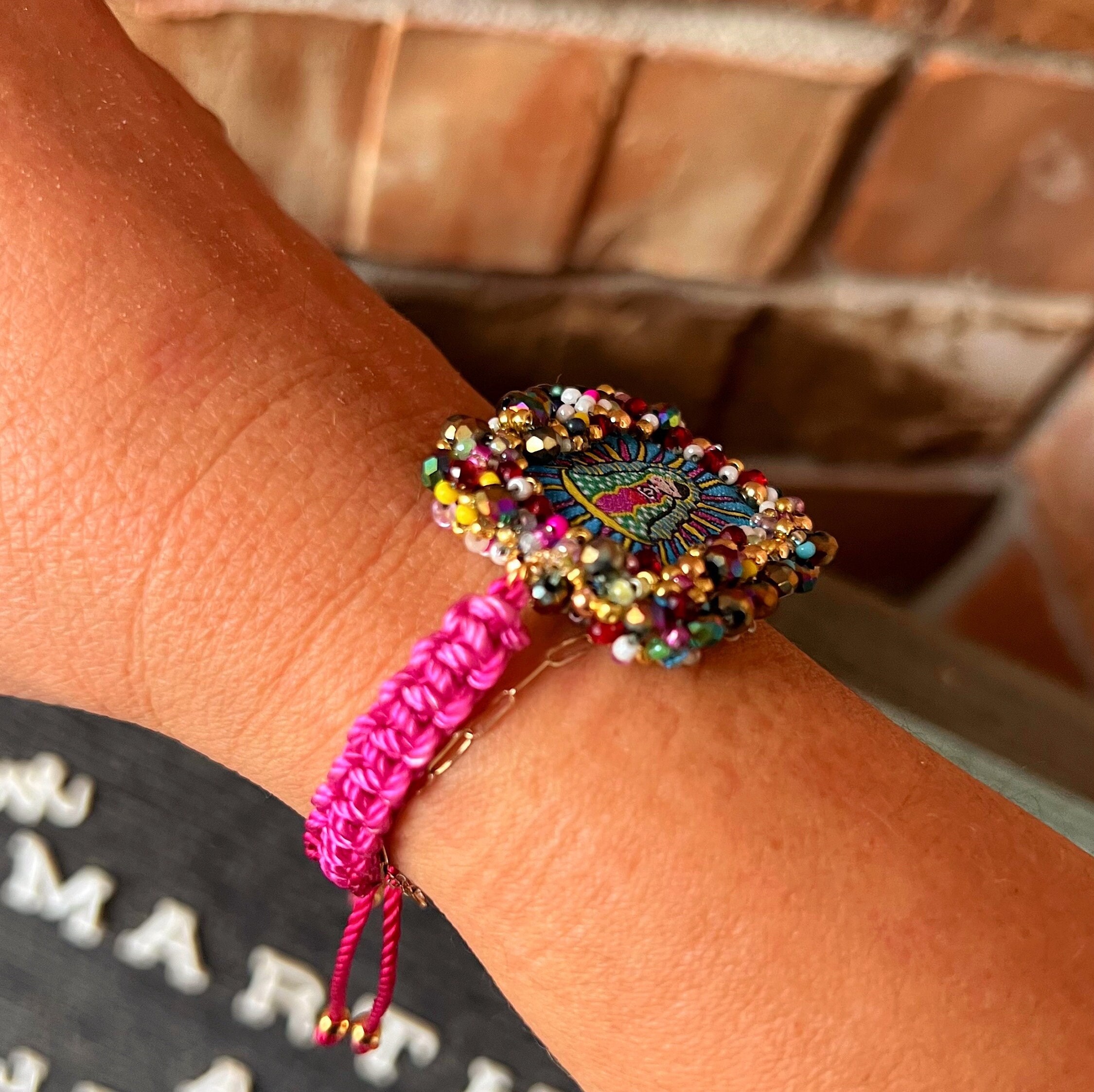 Pulsera ESCAPULARIO Hecha a Mano / Pulsera Religiosa/ Regalo Católico ...