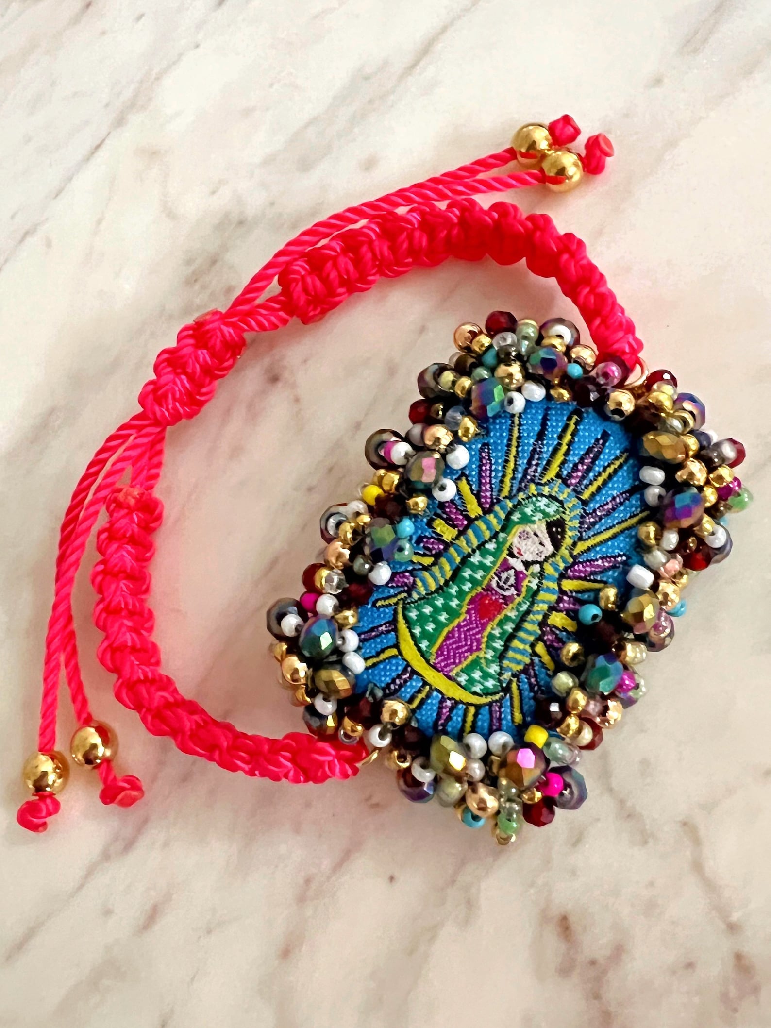 Pulsera ESCAPULARIO Hecha a Mano / Pulsera Religiosa/ Regalo Católico ...