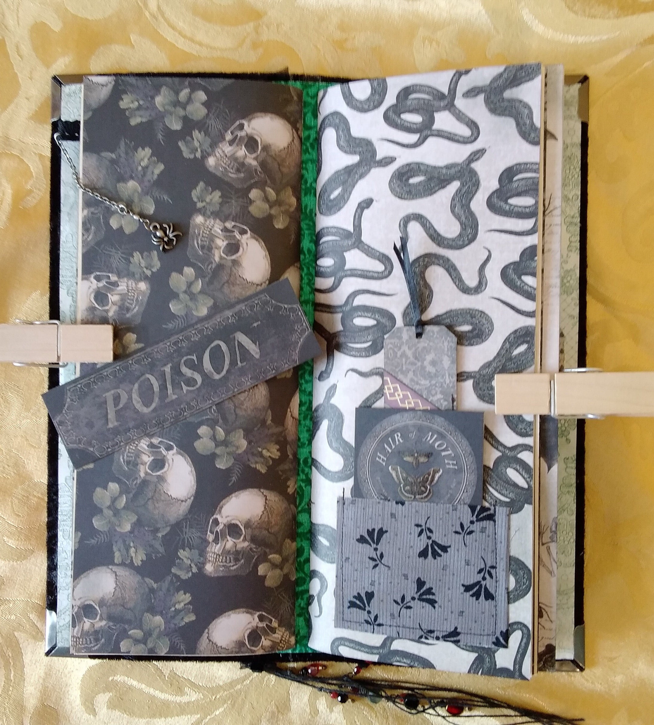 Handmade Grimoire Journal Black Velvet Journal is BEAUTIFUL! Perfect ...