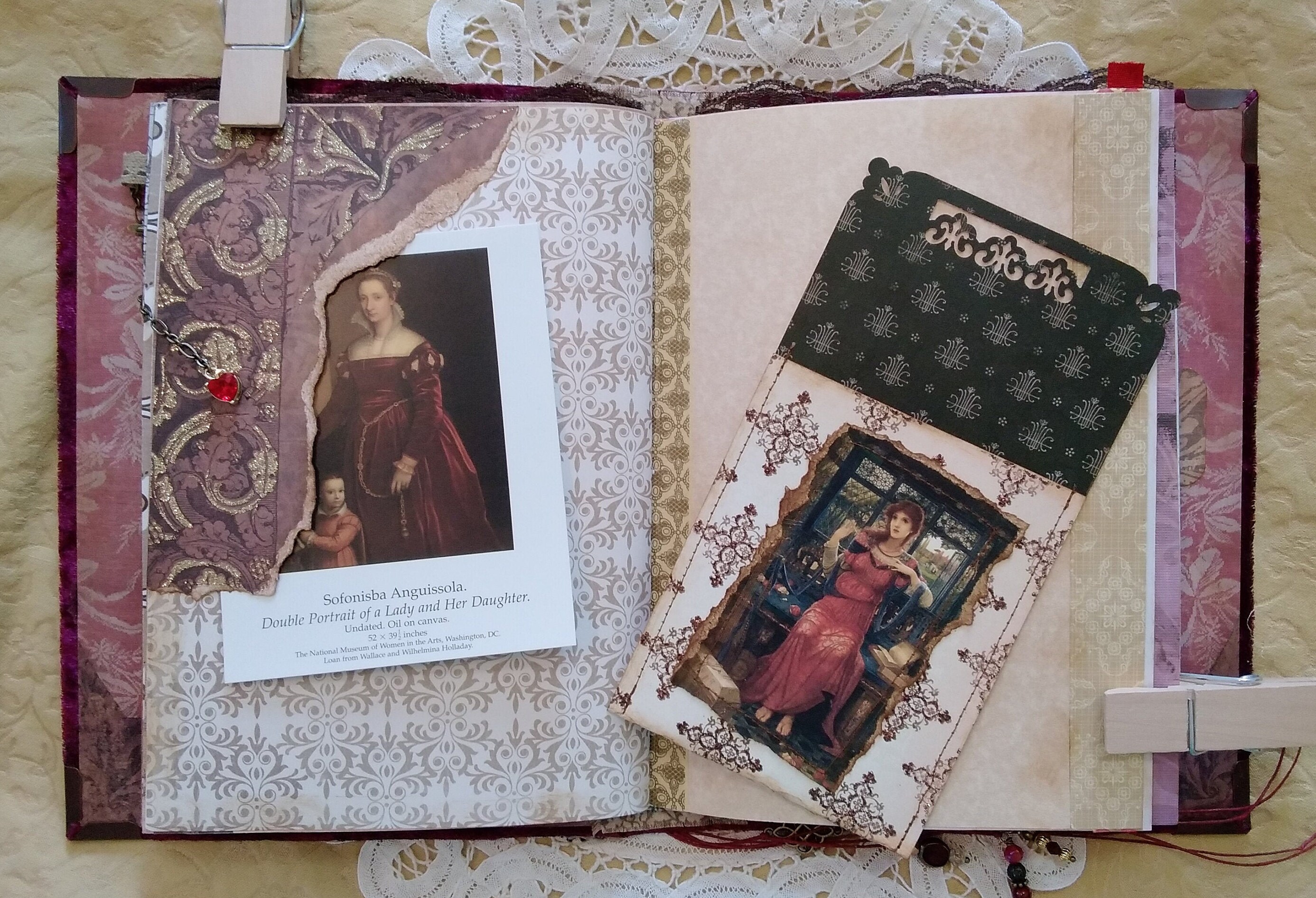 Renaissance inspired journal has a velvet cover 72 pages | Etsy