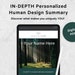 Personalized PDF Human Design Chart Analysis | Customized Human Design ...
