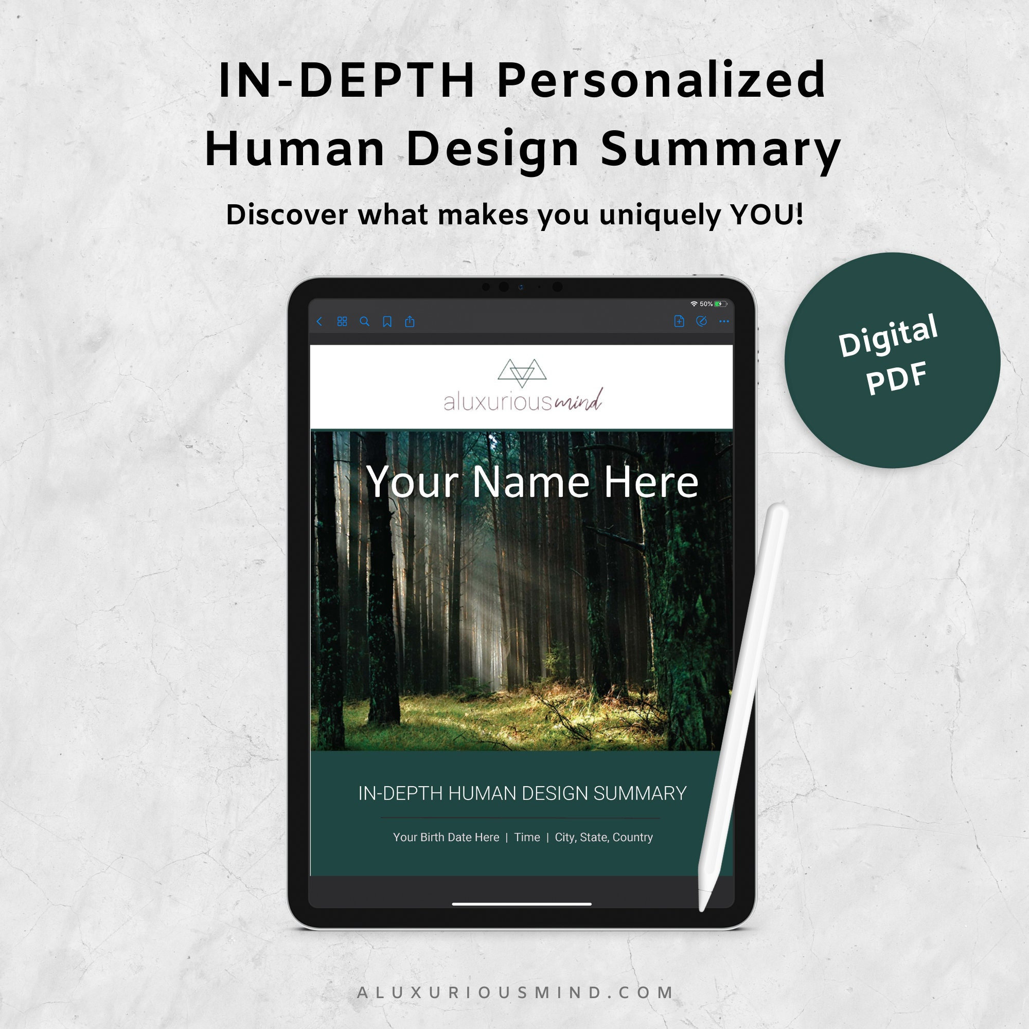 Personalized PDF Human Design Chart Analysis Customized Human Design ...