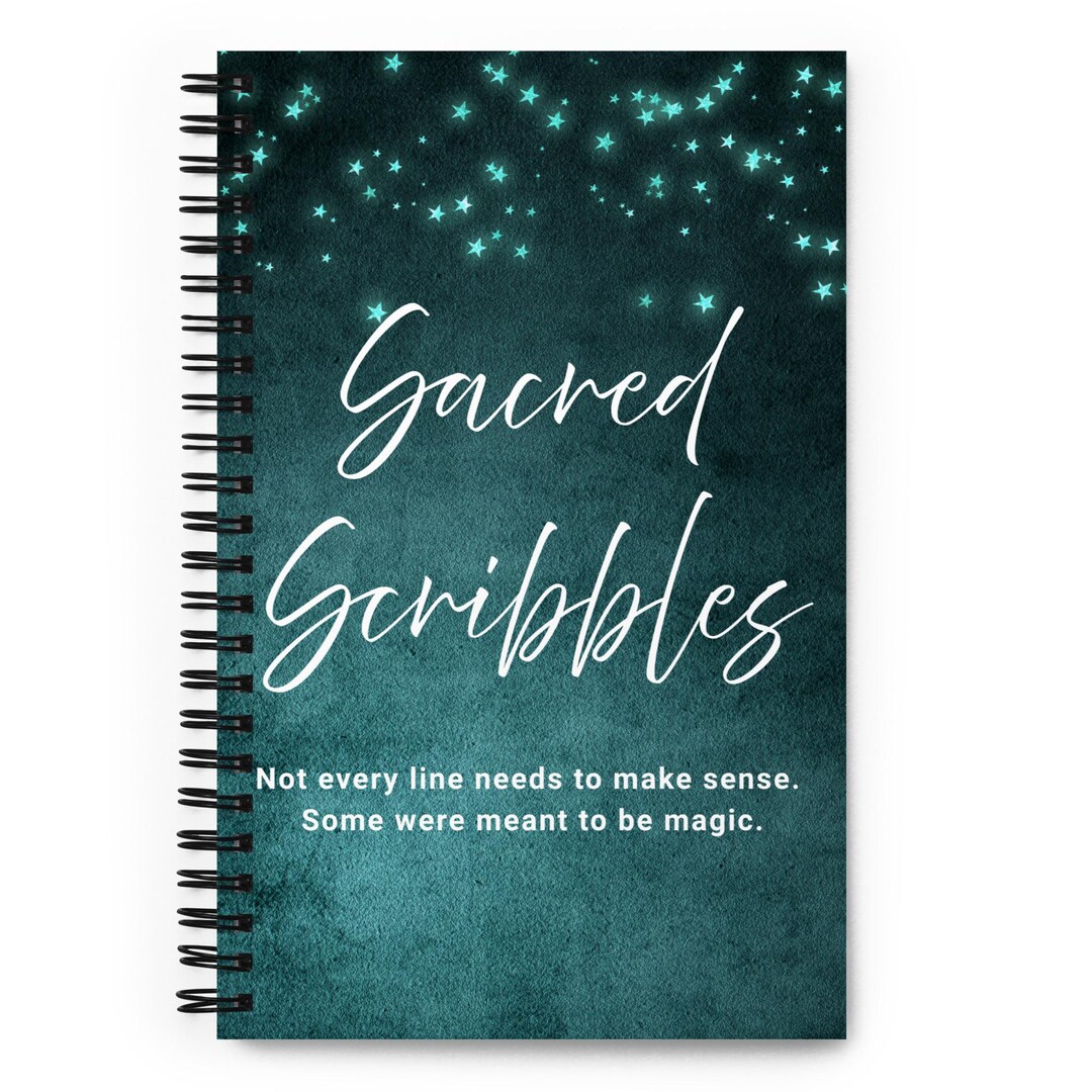 Sacred Scribbles Spiral Notebook: Dotted Pages, Soft-touch Cover - Etsy