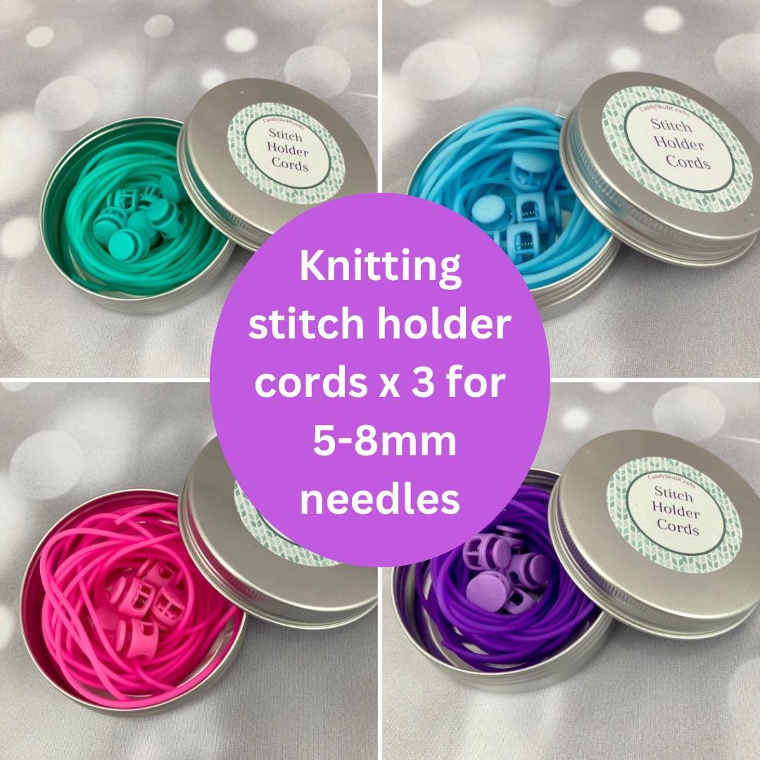 Large Needle 3 Knitting Stitch Holder Cords or Cables for 5 8 Mm ...