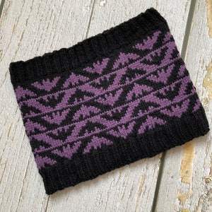 Bat Cowl Knitting Pattern Only, Halloween Goth Gothic, Stranded ...