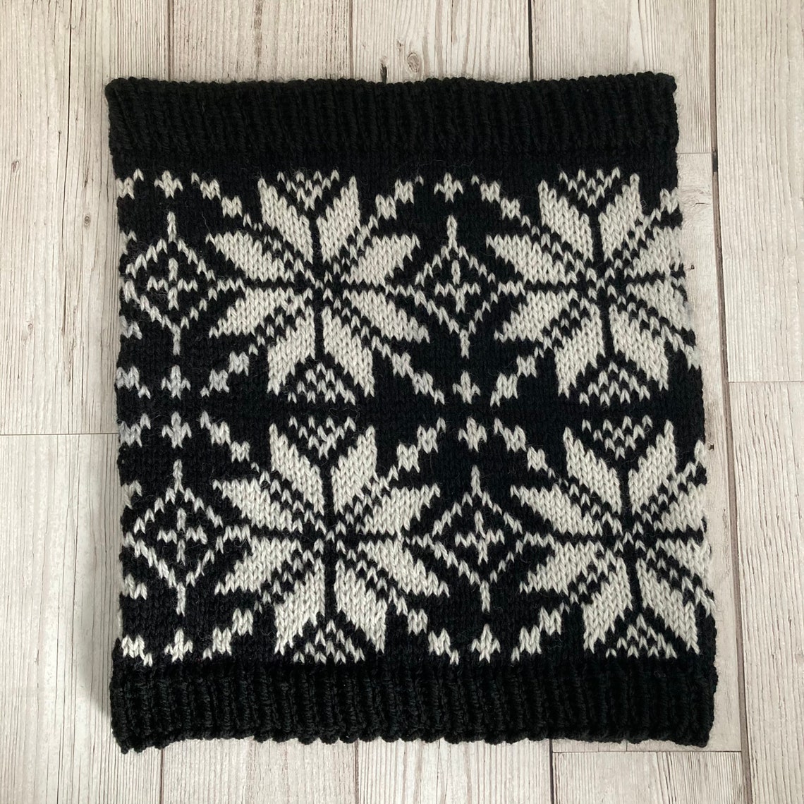 Simple Selbu Hat Cowl Knitting Pattern Stranded Colourwork Norwegian ...