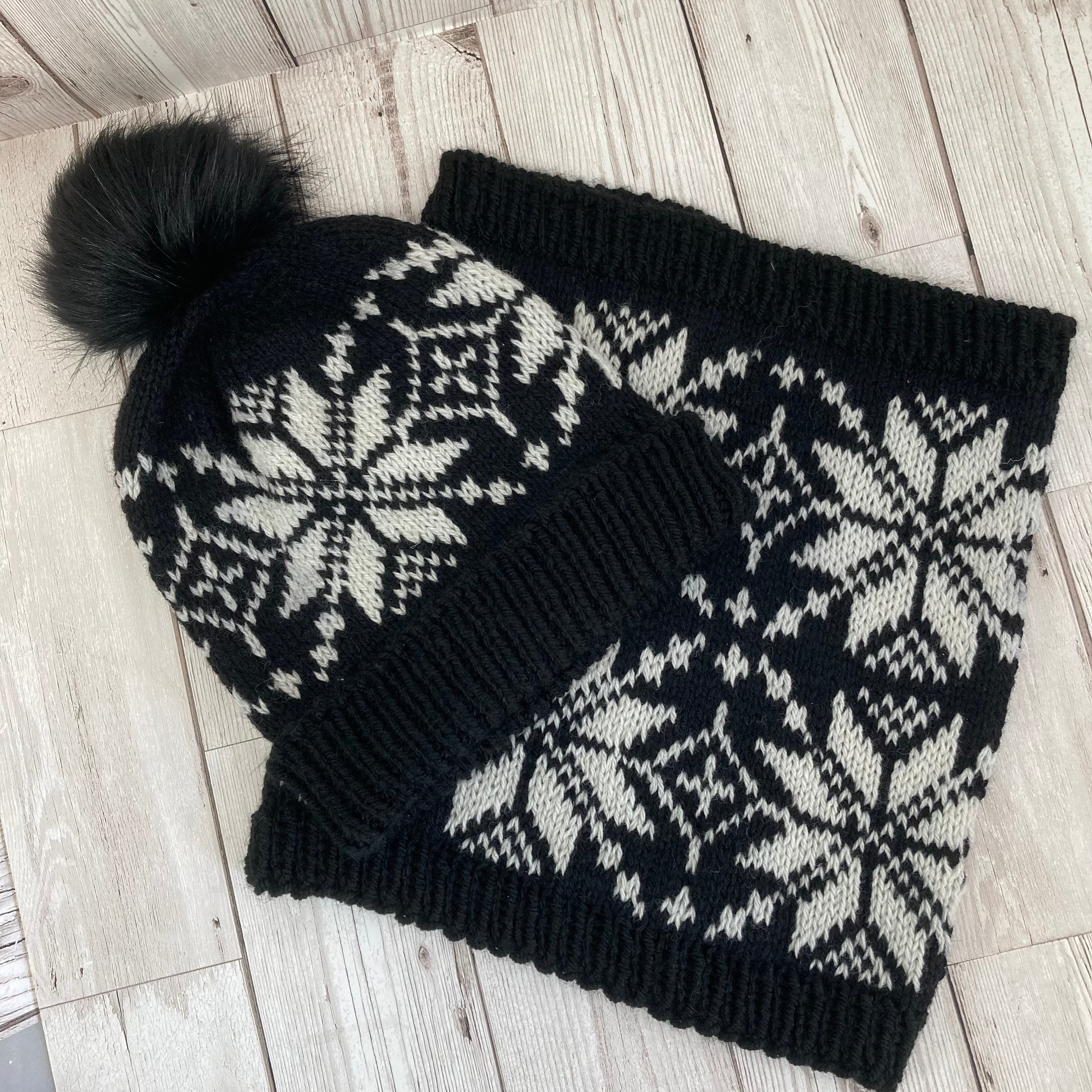 Simple Selbu Hat Cowl Knitting Pattern Stranded Colourwork Norwegian ...