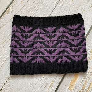 Bat Cowl Knitting Pattern Only, Halloween Goth Gothic, Stranded ...