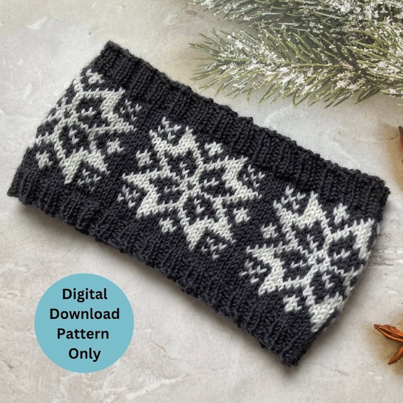 Knitted Headband Star - Etsy