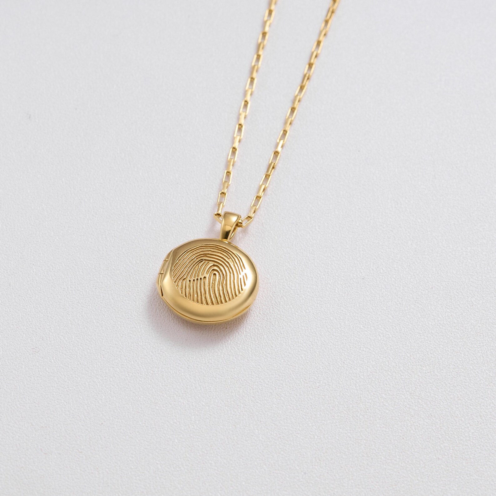 Fingerprint Locket Necklace | Baby Footprint - Handprint Lockets ...