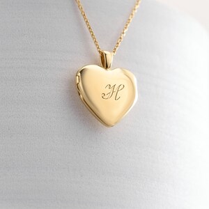 Custom Name Locket Necklace by Codeblue | Custom Monogram Heart Locket ...
