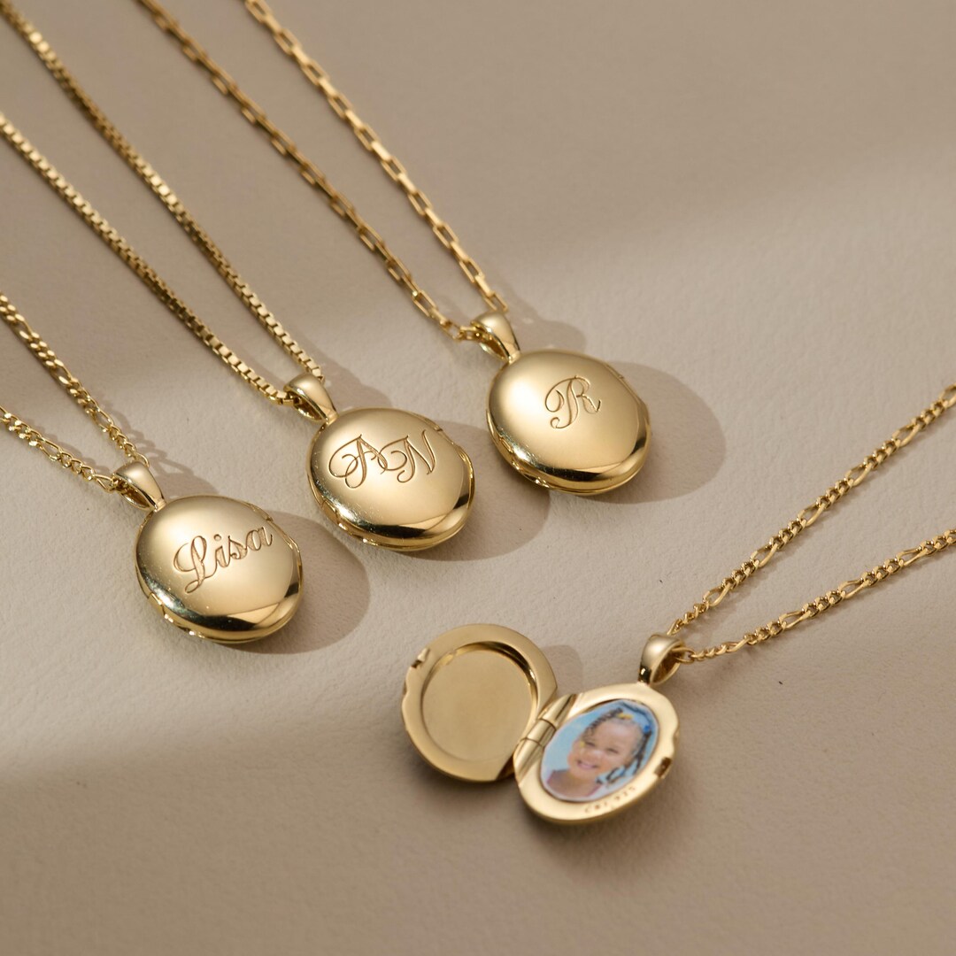 Custom Name Locket Necklace by Codeblue Jewelry | Oval Lockets ...